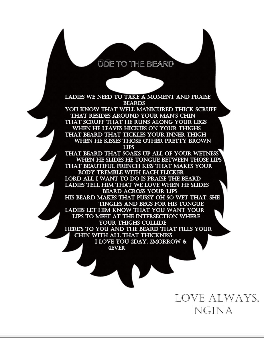 ODE TO THE BEARD